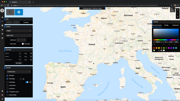 Tutorial: How to create a map in the Jawg Lab